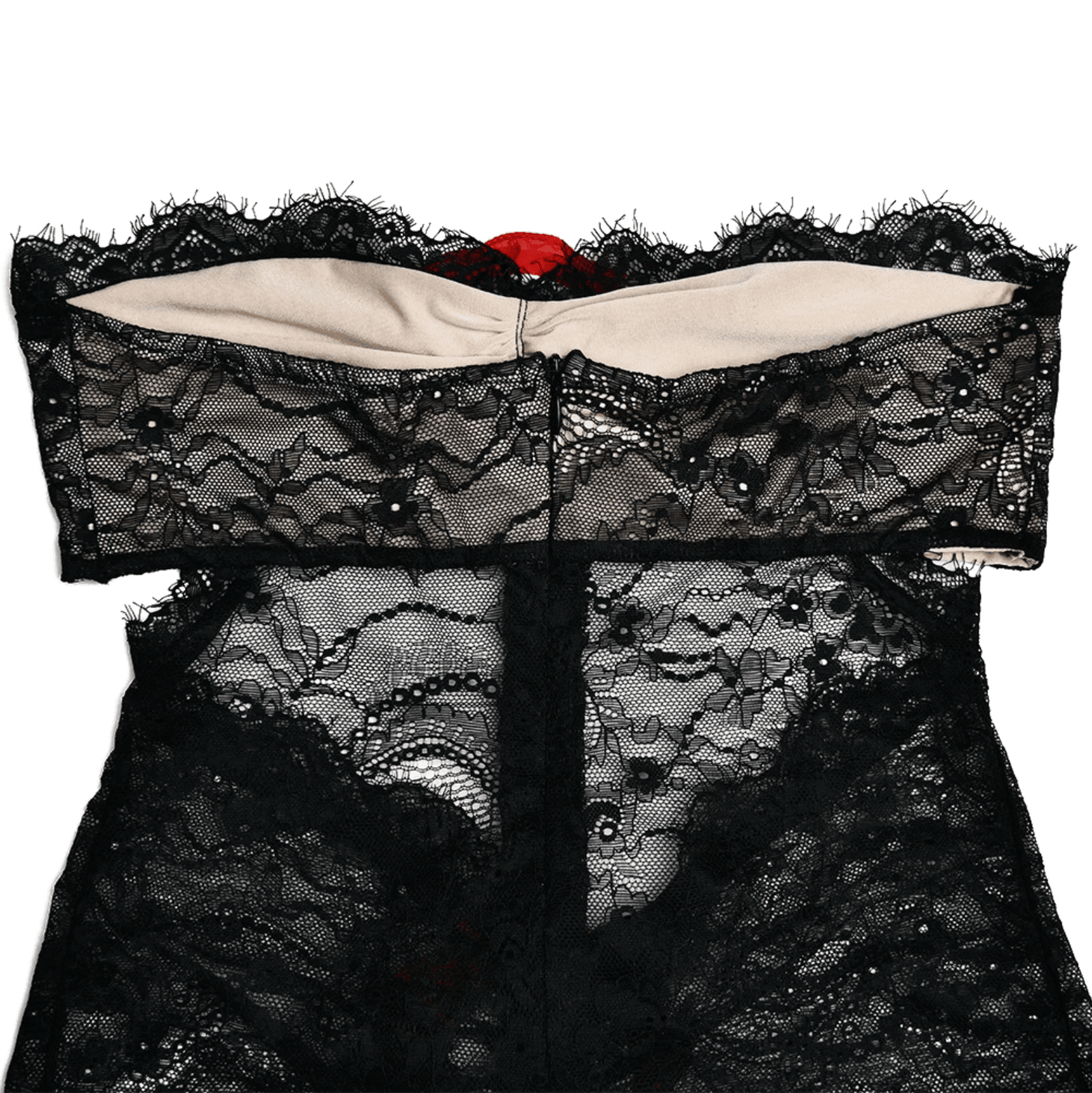 Sheer Lace Cut-Out Jumpsuit in Black or White